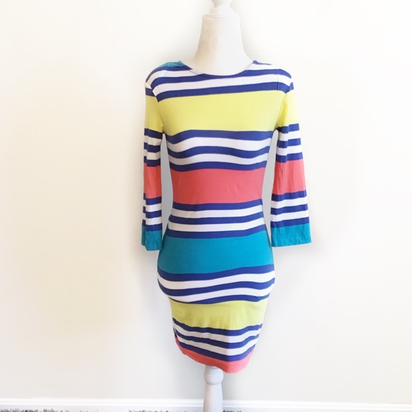 French Connection | Dresses | French Connectionjag Striped Bodycon Mini ...